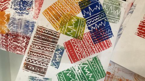 Printing with Polyblocks | Goldsborough CE Primary School