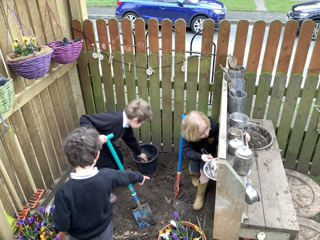 New digging area | Goldsborough CE Primary School