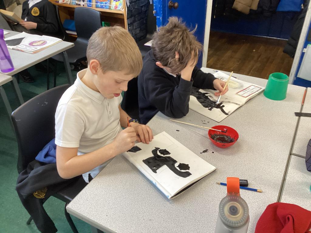 Banksy inspired art work | Goldsborough CE Primary School