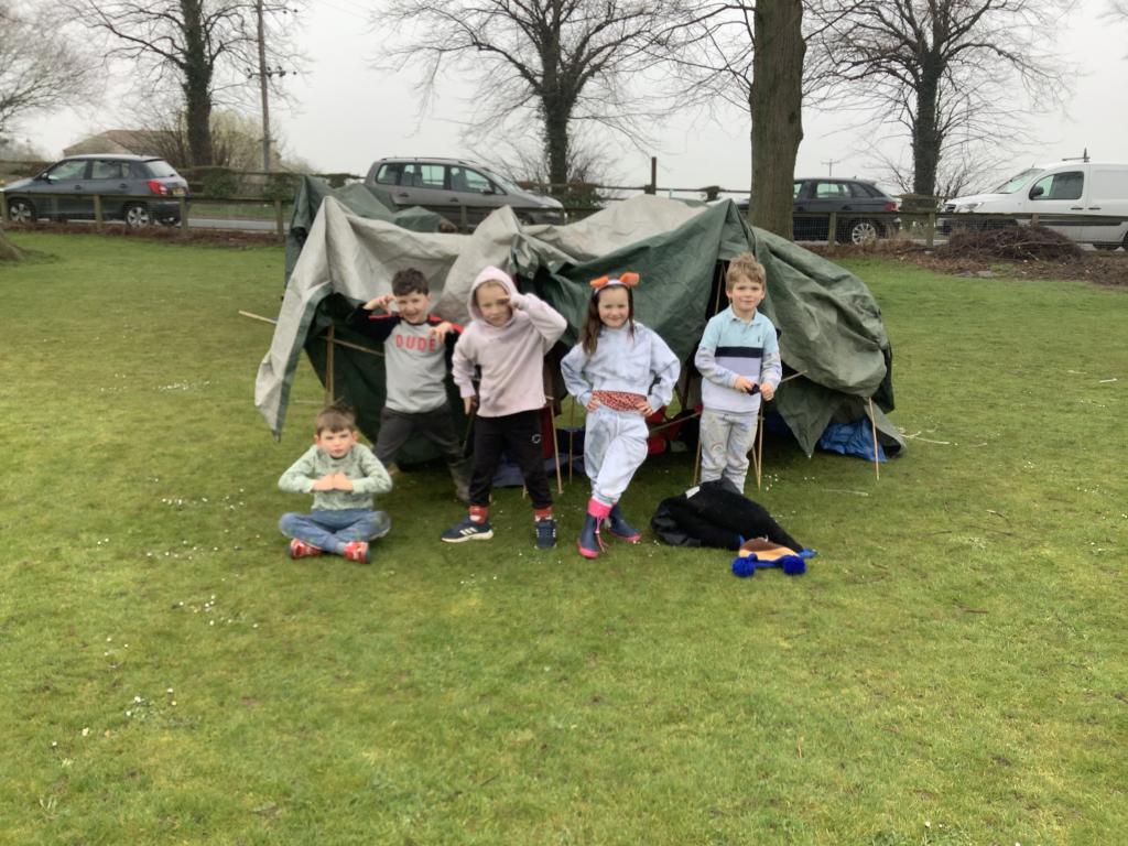 Class 1 - Den building | Goldsborough CE Primary School