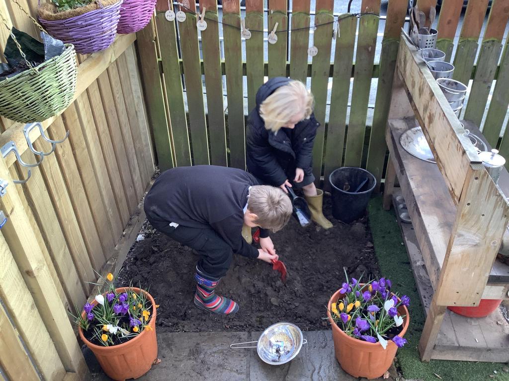 New digging area | Goldsborough CE Primary School