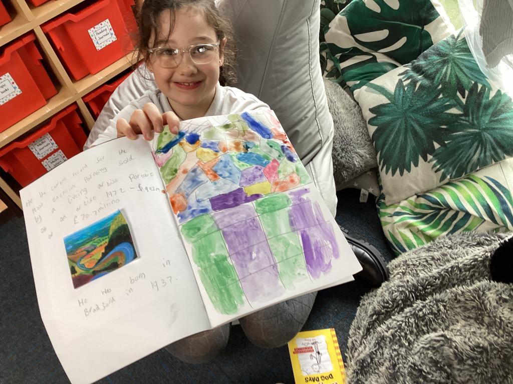 David Hockney inspired artwork | Goldsborough CE Primary School